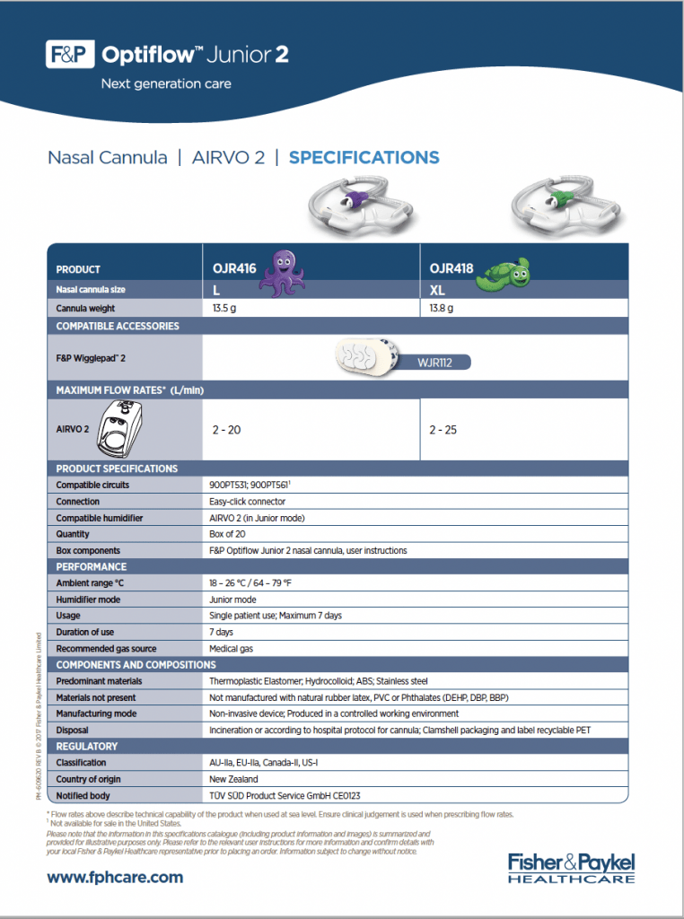 Fisher & Paykel Airvo™ 2 Paed – Respiratory Care Africa