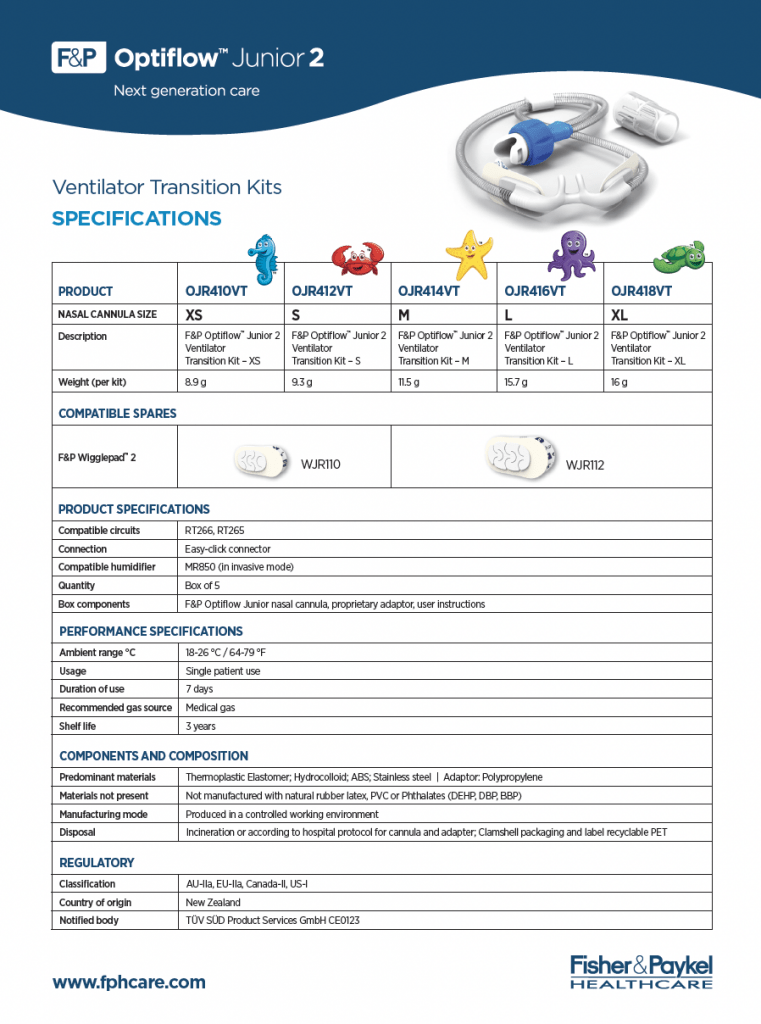 Fisher & Paykel Airvo™ 2 Paed – Respiratory Care Africa
